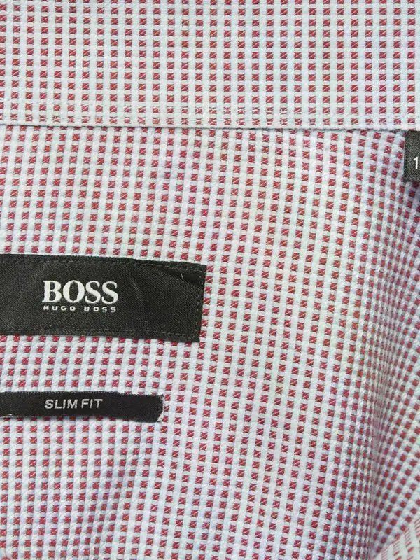 BOSS Check-pattern Slim-fit Shirt