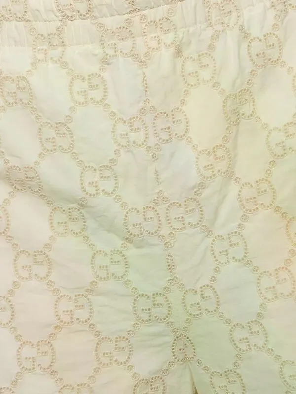 Gucci Gg Monogram Broderie Anglaise Shorts