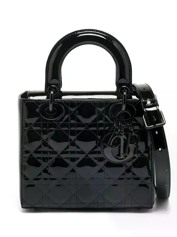 Dior Lady Cannage Tote Bag - Black