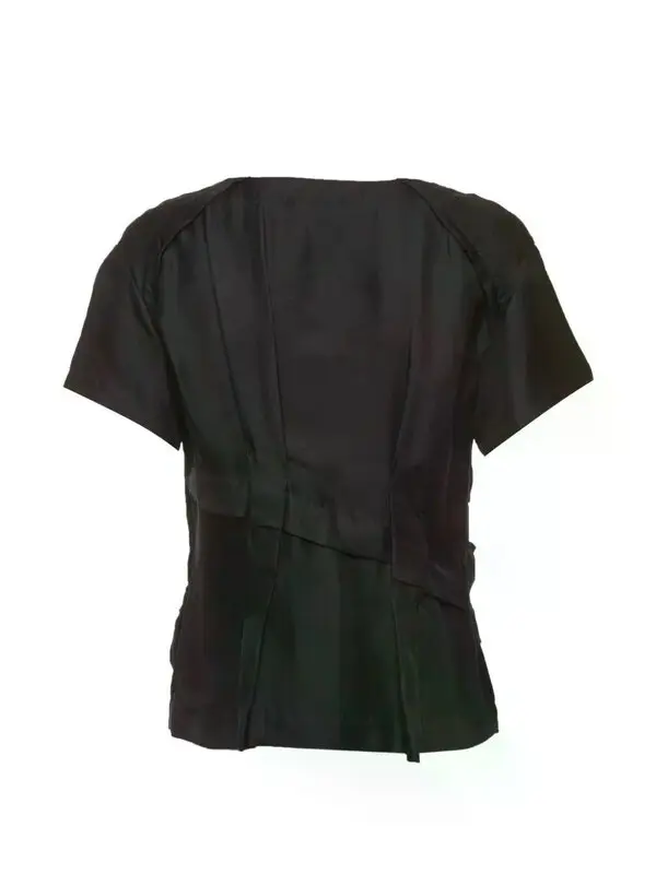 LOUIS VUITTON Silk Pleated Blouse