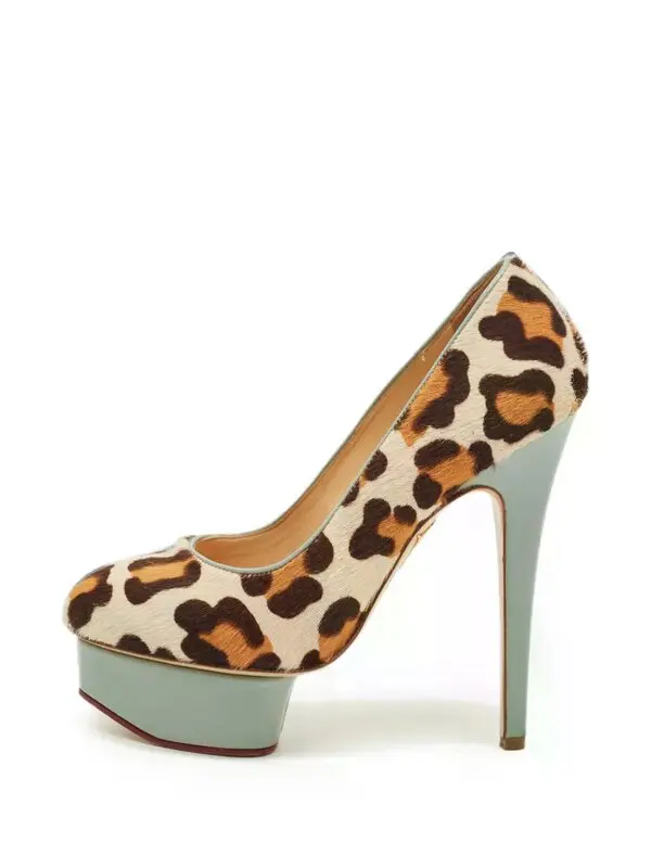 CHARLOTTE OLYMPIA Dolly Leopard-print Pumps