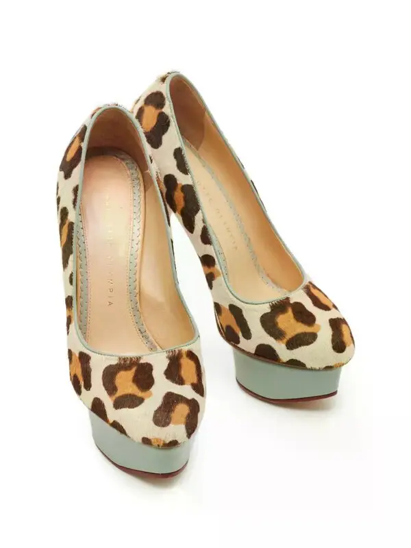 CHARLOTTE OLYMPIA Dolly Leopard-print Pumps