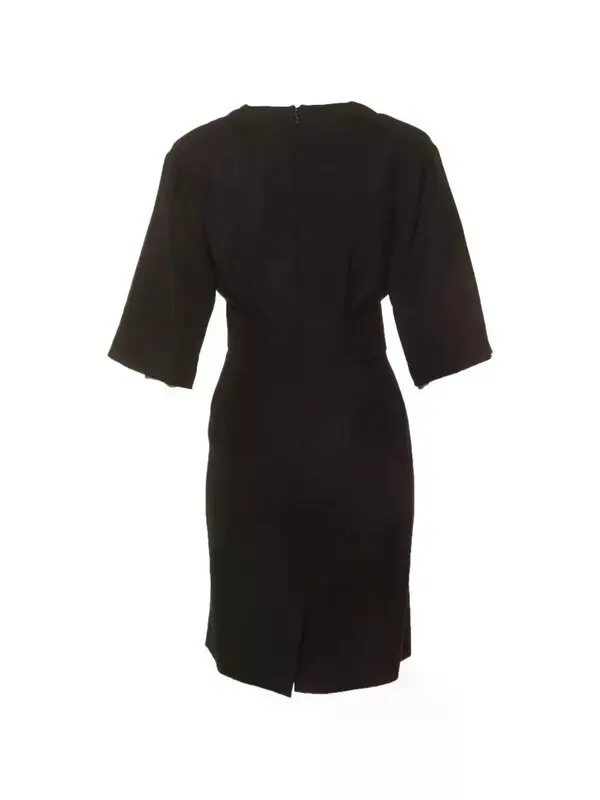 Dior V-neck Crepe Mini Dress