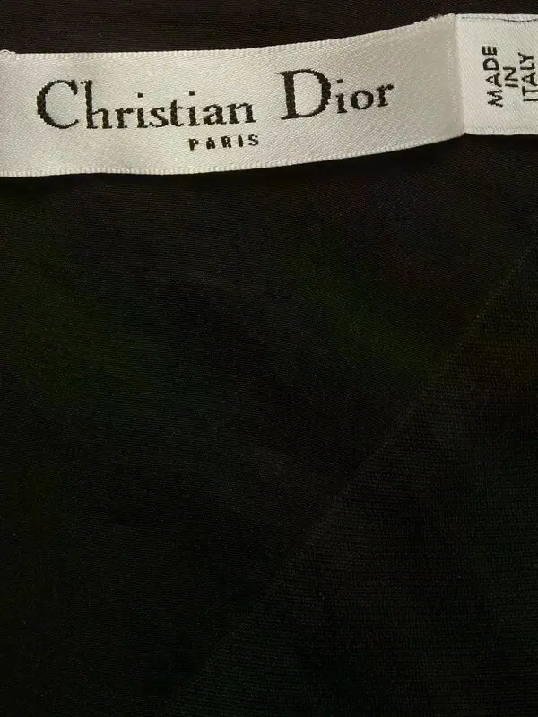 Dior V-neck Crepe Mini Dress