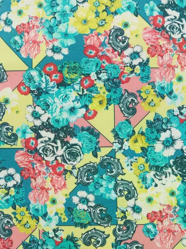 Versace Floral Print Mini Skirt