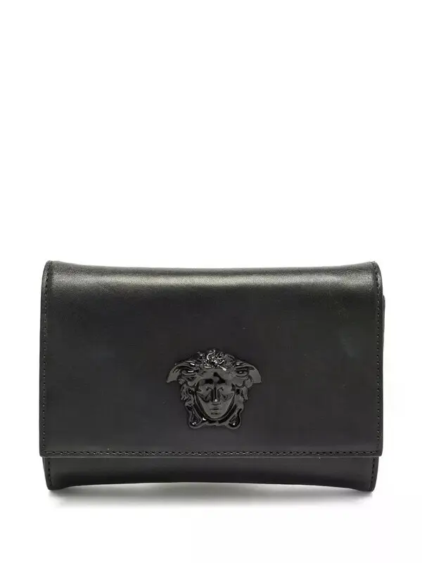 Versace Palazzo Medusa Flap Clutch Bag - Black