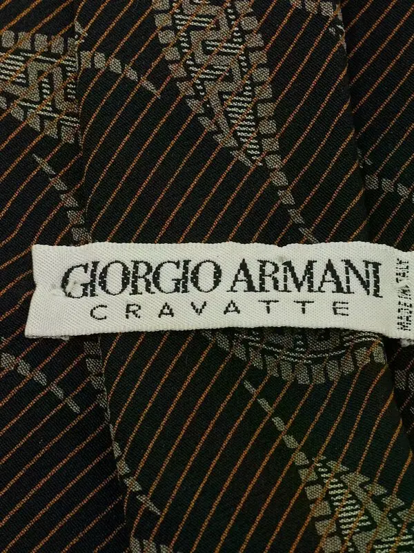 Giorgio Armani Jacquard-weave Leaf-pattern Tie