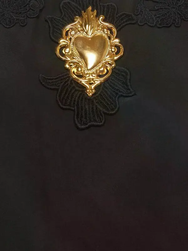 Dolce & Gabbana Sacred Heart Embellished Top