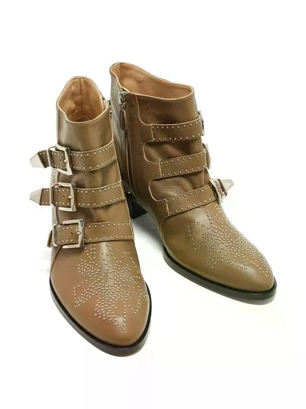 Chloé Susanna Buckled Ankle Boots