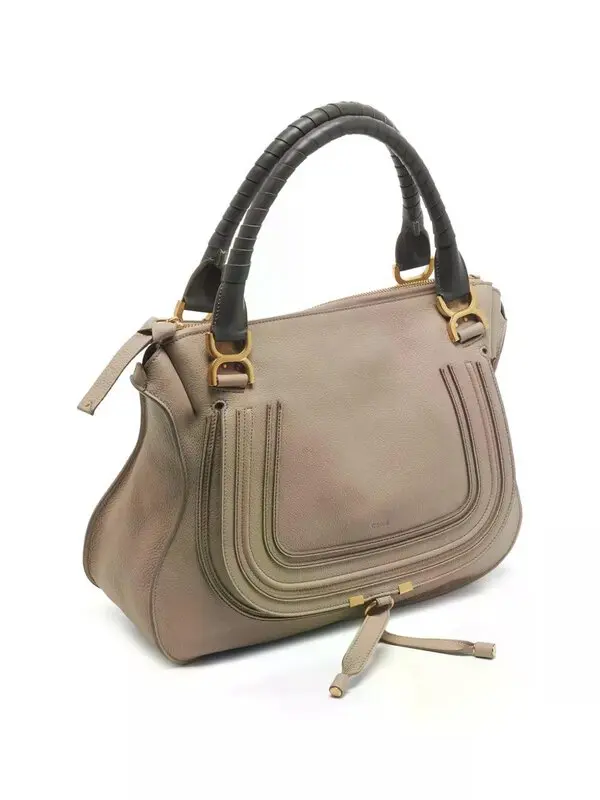 Chloé Marcie Stitched Tote Bag - Neutrals
