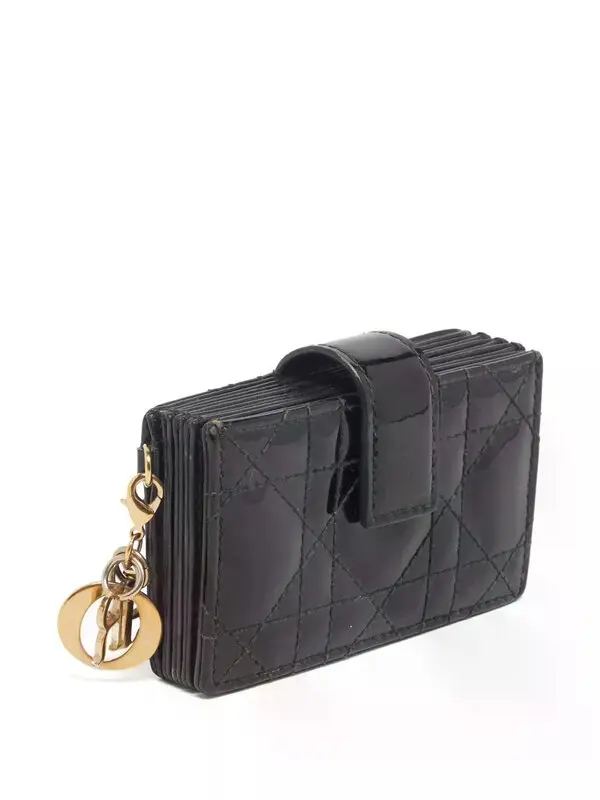 Dior 2018 Gusset Quilted Card Holder