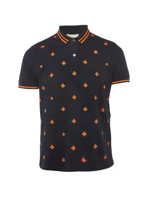 Gucci Embroidered Polo Shirt