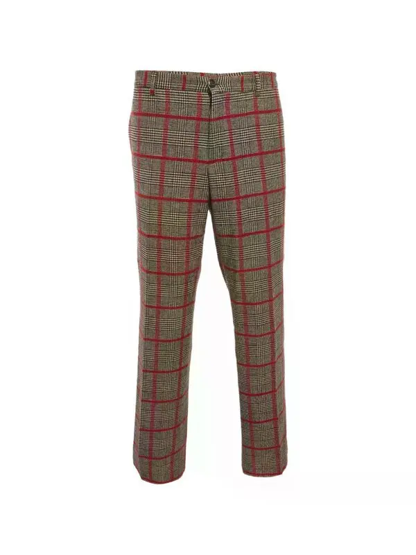 Etro Glen Plaid Straight-fit Trousers