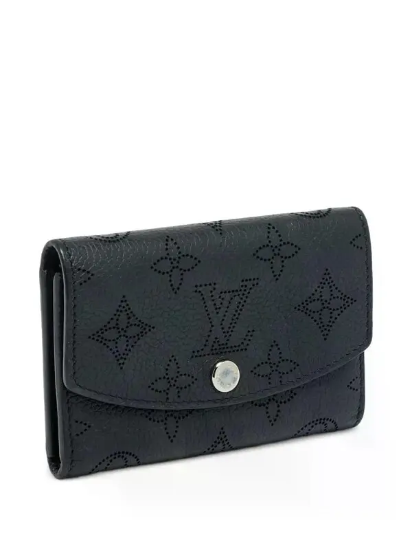 LOUIS VUITTON Monogram Mahina Coin Purse - Black