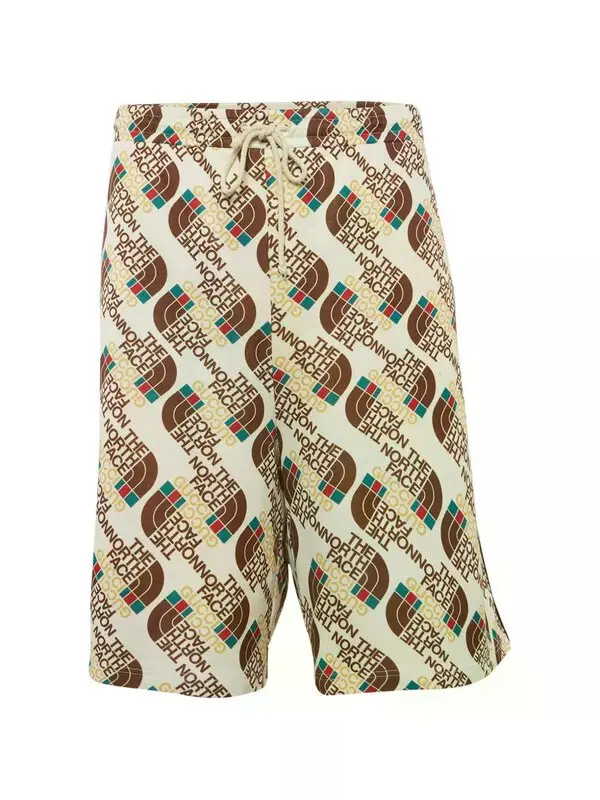 Gucci Logo Print Jersey Shorts
