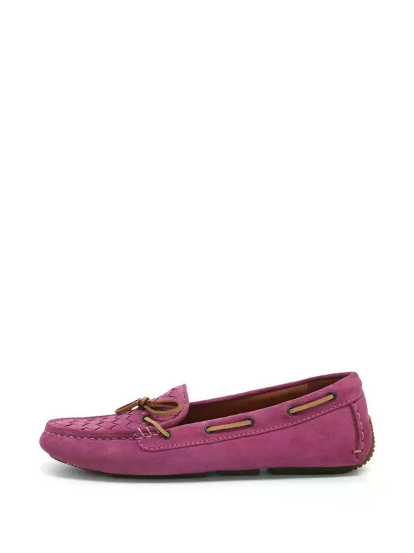 Bottega Veneta Intrecciato Suede Loafers