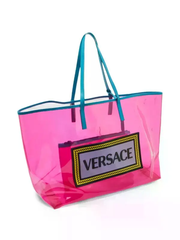 Versace 1990s Logo-patch Tote Bag