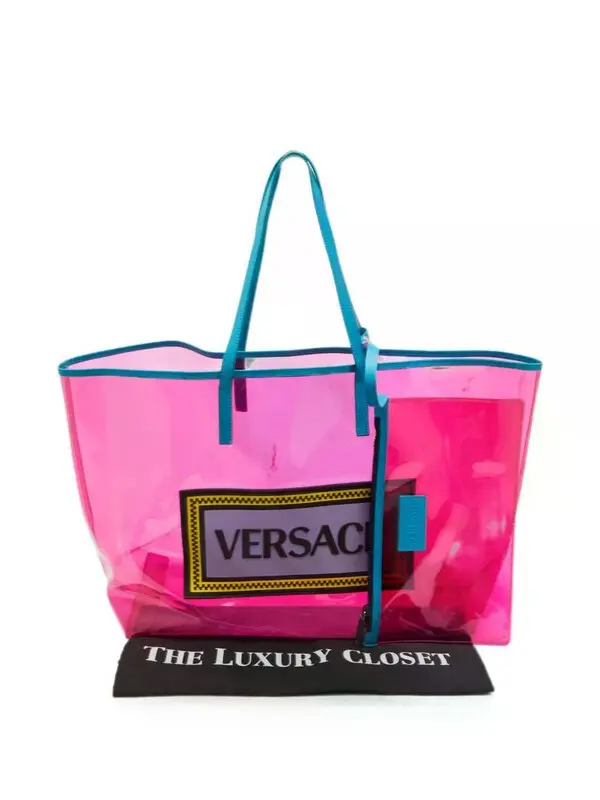 Versace 1990s Logo-patch Tote Bag