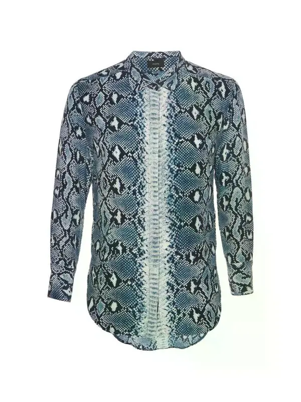 JOSEPH Lydie Python-print Silk Shirt