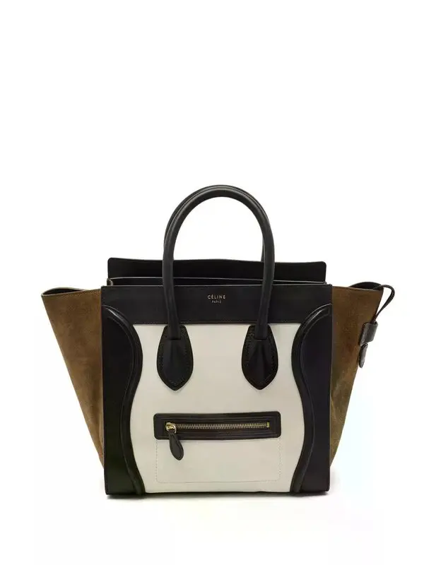 Celine Mini Luggage Tote Bag - Neutrals