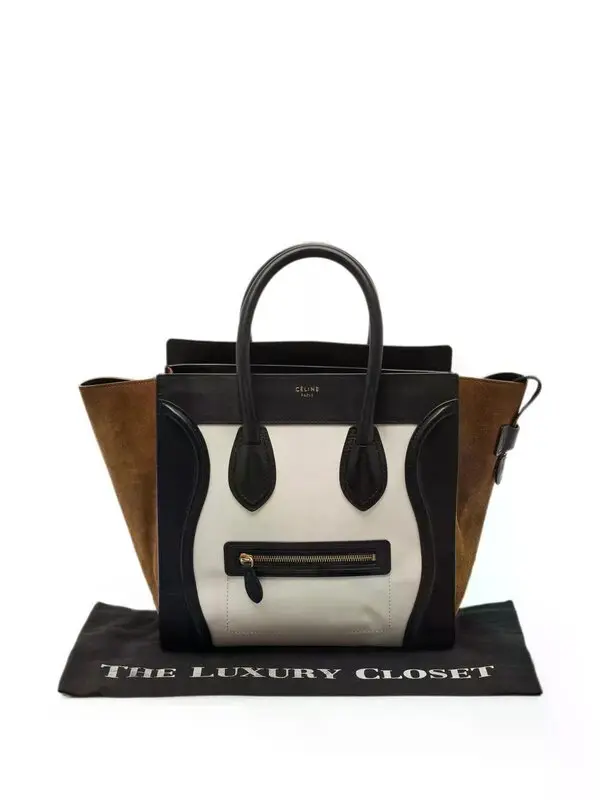 Celine Mini Luggage Tote Bag - Neutrals