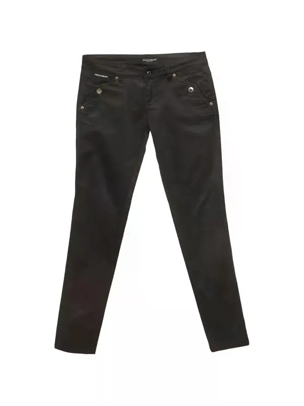 Dolce & Gabbana Cotton Skinny Trousers