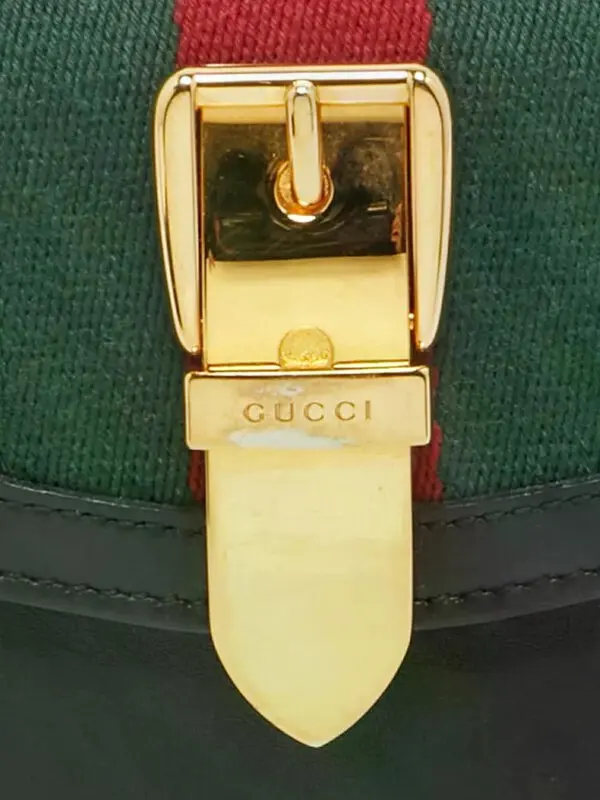 Gucci Sylvie Web Stripe Trifold Wallet