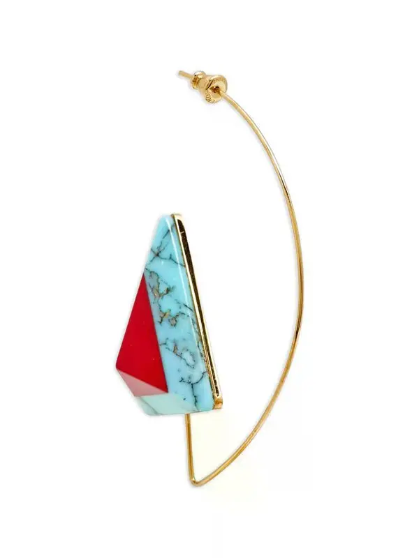 Fendi Rainbow Pyramid Resin Earring