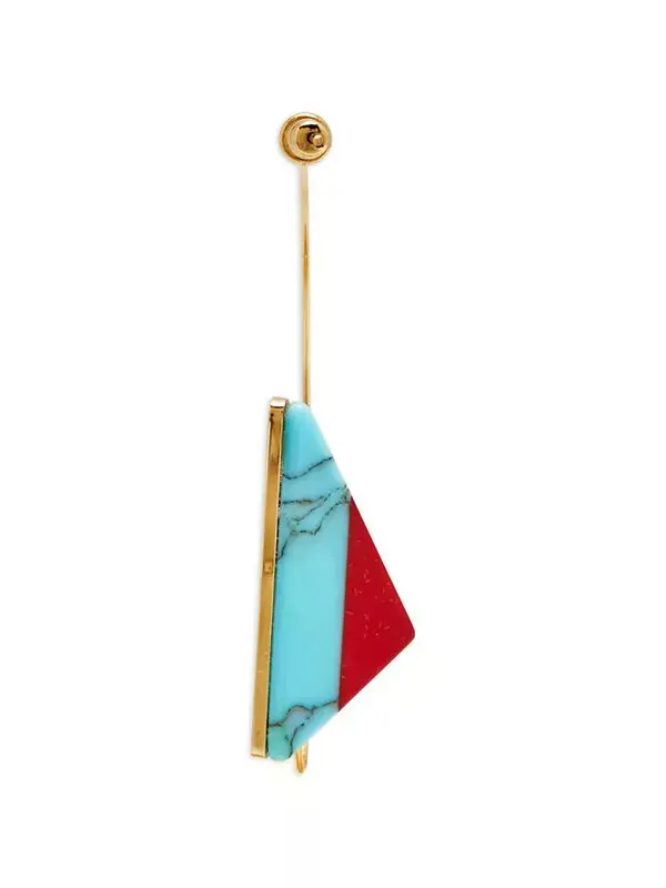 Fendi Rainbow Pyramid Resin Earring