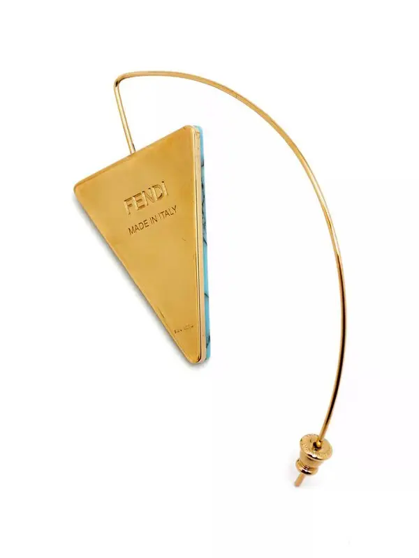 Fendi Rainbow Pyramid Resin Earring