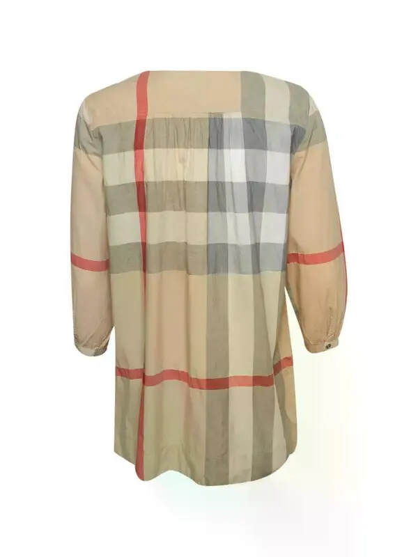 Burberry Check-pattern Zip-front Tunic