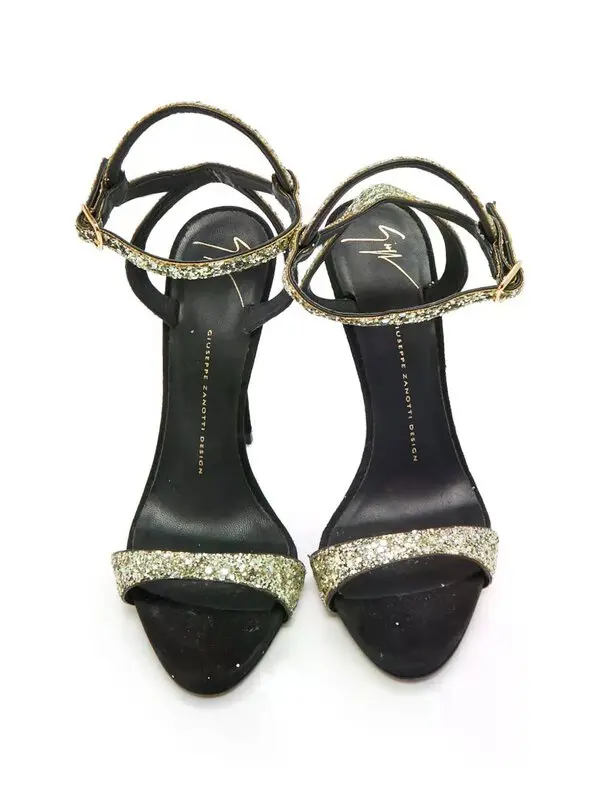 GIUSEPPE ZANOTTI Glitter Ankle-strap Sandals