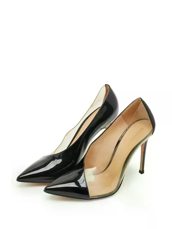 GIANVITO ROSSI Plexi Patent-finish Pumps - Black