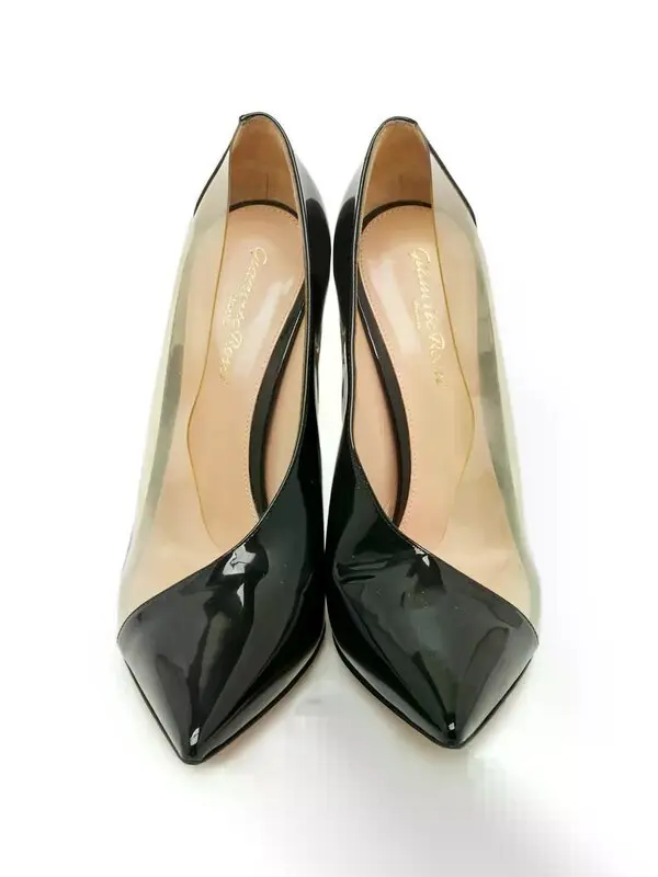 GIANVITO ROSSI Plexi Patent-finish Pumps - Black