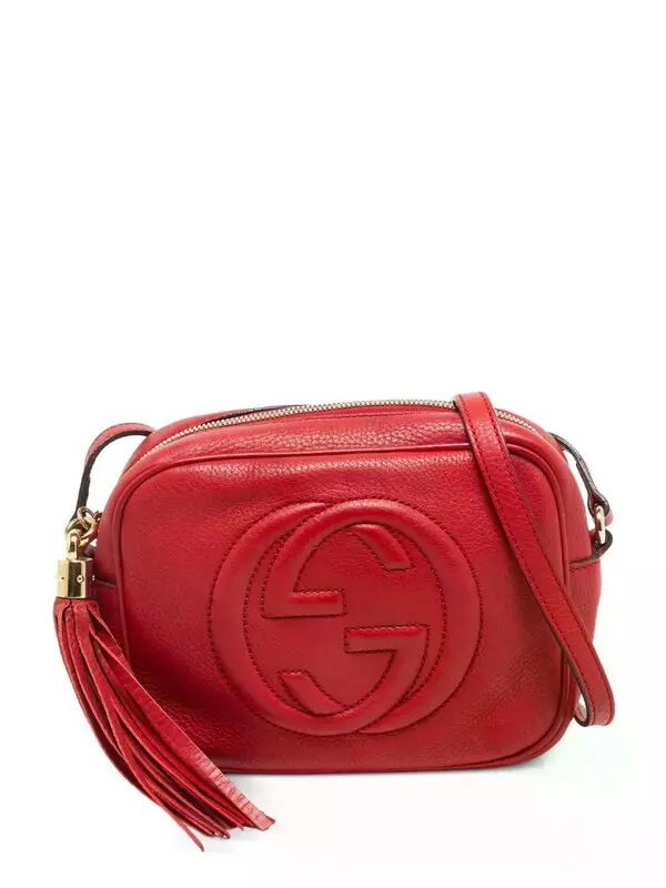 Gucci Soho Disco Leather Crossbody Bag - Red
