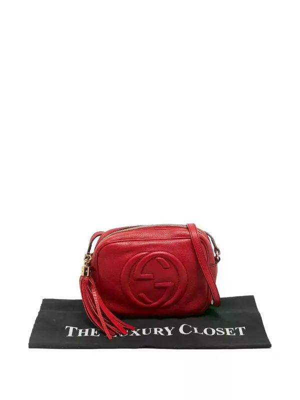 Gucci Soho Disco Leather Crossbody Bag - Red