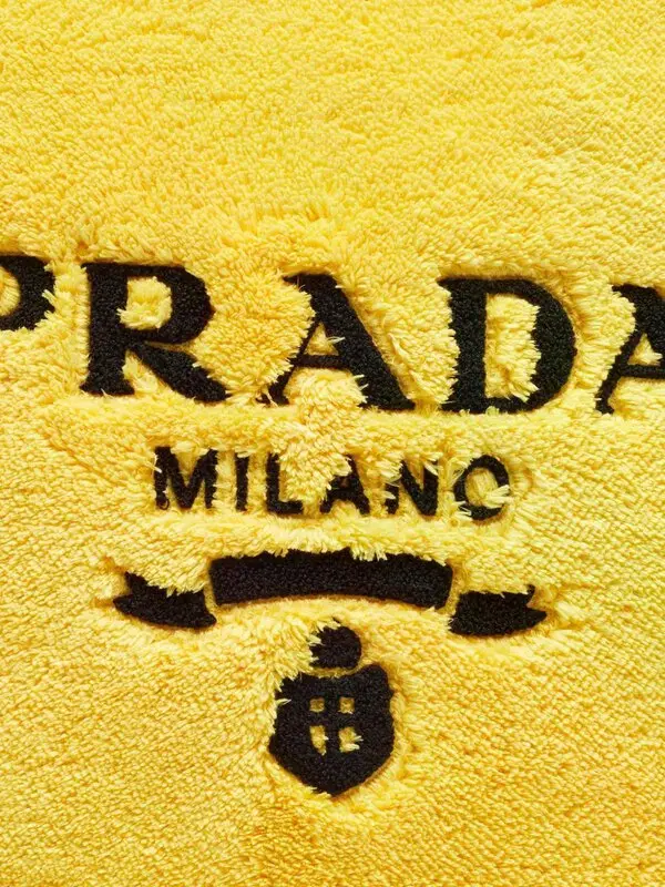 Prada Logo-embroidered Square Cushion