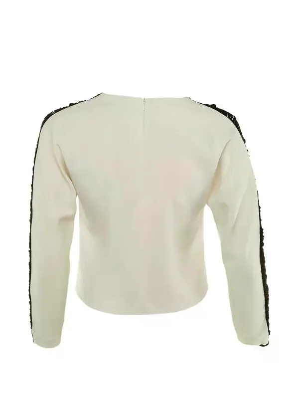 Sandro Contrast-sleeve Blouse
