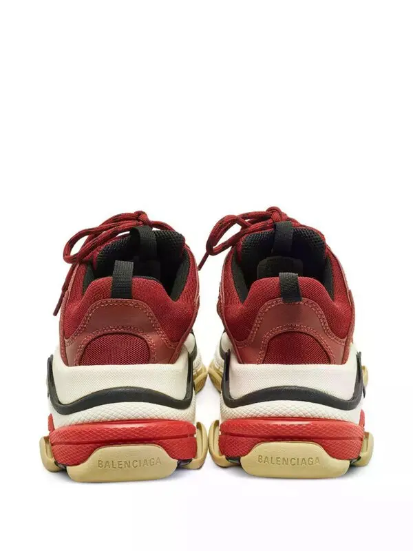 Balenciaga Triple S Panelled Sneakers - Red