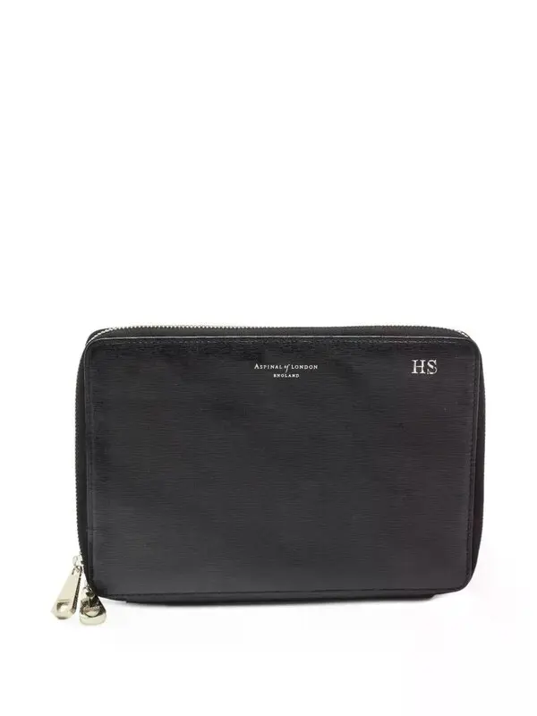 ASPINAL OF LONDON Leather Continental Wallet - Black