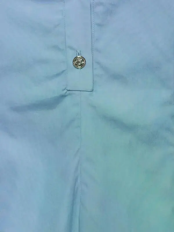 Versace Pleated Sleeveless Dress - Blue