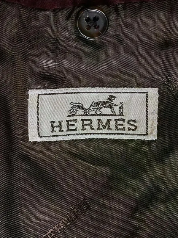 Hermès Double-breasted Velvet Blazer