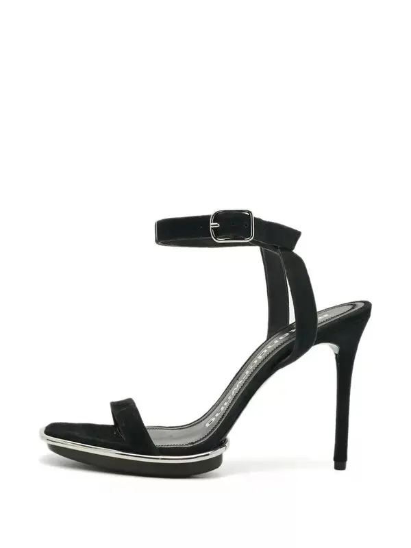 Alexander Wang Suede Ankle Strap Stiletto Sandals