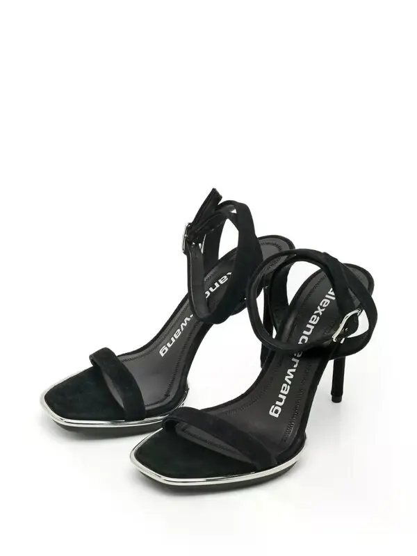 Alexander Wang Suede Ankle Strap Stiletto Sandals