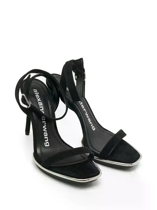 Alexander Wang Suede Ankle Strap Stiletto Sandals