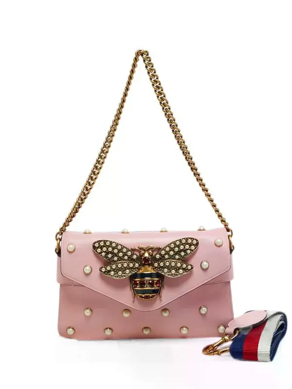 Gucci Broadway Pearly Bee Shoulder Bag