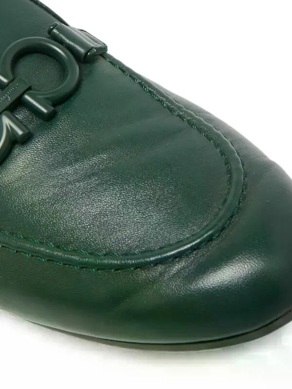 FERRAGAMO Trifoglio Leather Loafers
