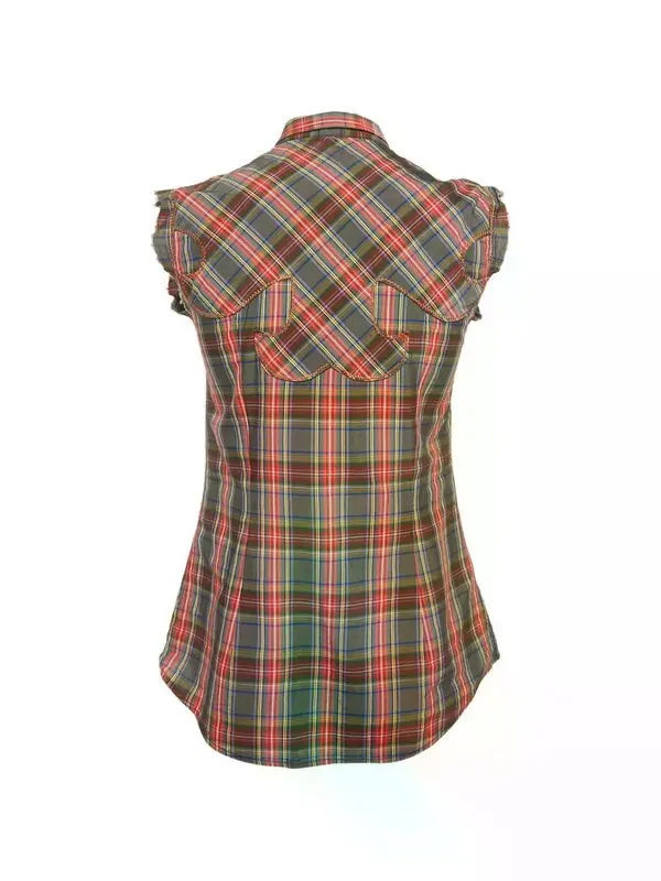 Dolce & Gabbana Sleeveless Plaid Shirt