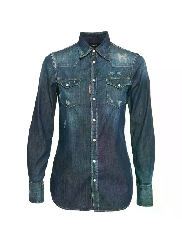 Dsquared2 Distressed Chambray Shirt