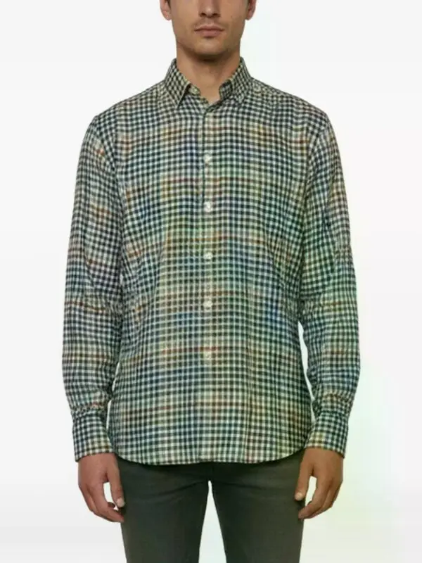 Burberry Plaid Long-sleeve Shirt